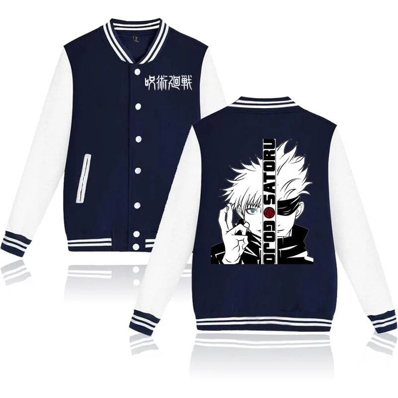 Jacket Jujutsu Kaisen Gojo Satoru Varsity - Boutique Jujustu Kaisen France Jacket Jujutsu Kaisen Gojo Satoru Varsity - Boutique Jujustu Kaisen France